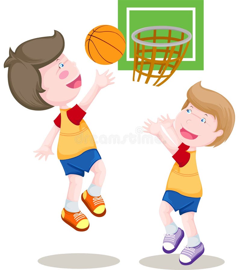 Garçon de basket-ball illustration de vecteur. Illustration du ...
