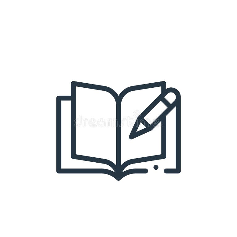 Journal Icon Vector from Books Concept. Thin Line Illustration of ...