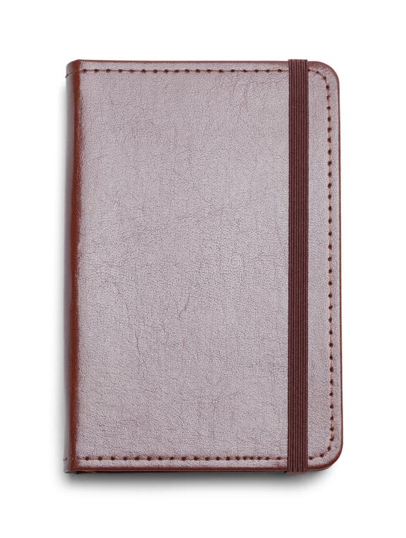 Journal Leather Brown Closed Stock Image - Image of closed, literature ...
