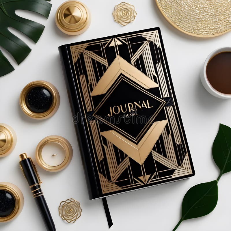 Geometric Glam Journal Design Stock Illustration - Illustration of ...