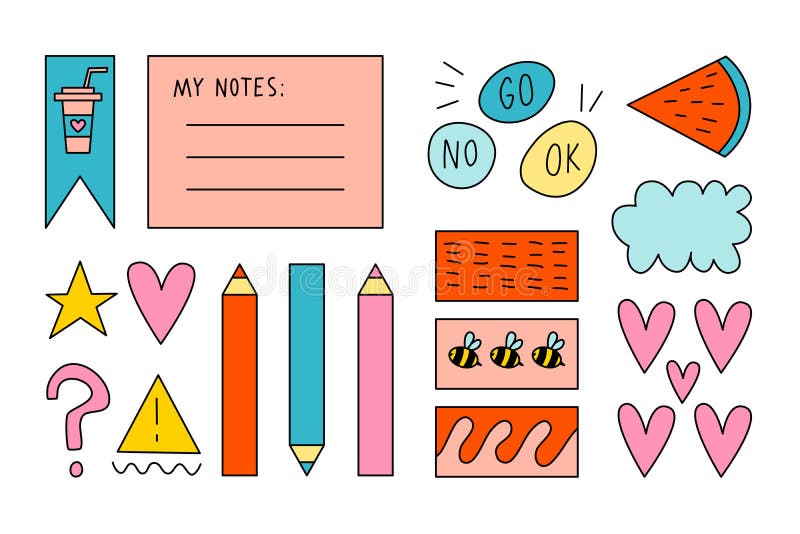 Journal Signs and Symbols Planner. Clipart Scrapbooking, Notebooks ...