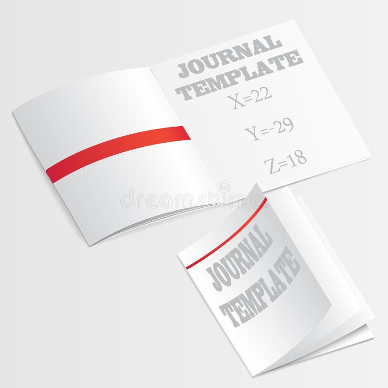 Journal template vector stock vector. Illustration of media - 35964119