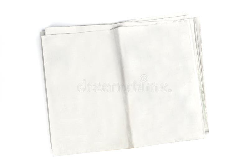 Maquette Vide De Journal Sur Un Backgound Gris. Gros Plan Photo stock ...