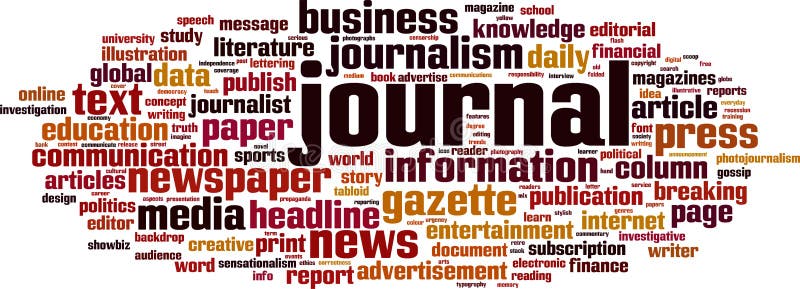 Journal word cloud concept stock vector. Illustration of newsprint ... Journal word cloud concept stock vector. Illustration of newsprint ...