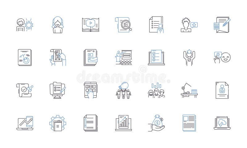 Journaling Line Icons Collection. Reflection, Thoughts, Emotions ...