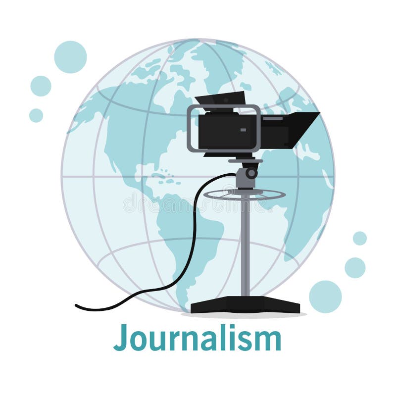 Journalism Around the World Stock Vector - Illustration of world ...