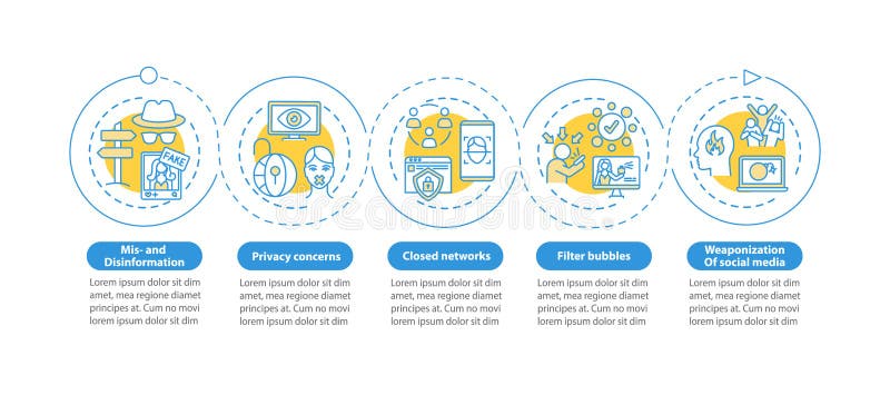 Journalism Challenges Vector Infographic Template Stock Illustration ...
