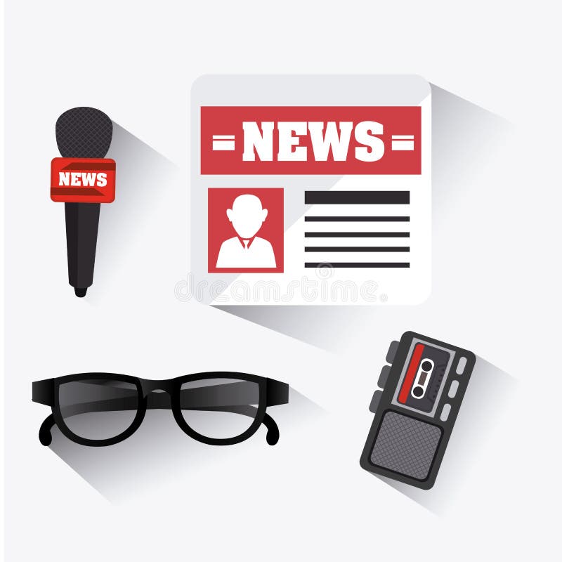 Journalism design. stock illustration. Illustration of journalism ...