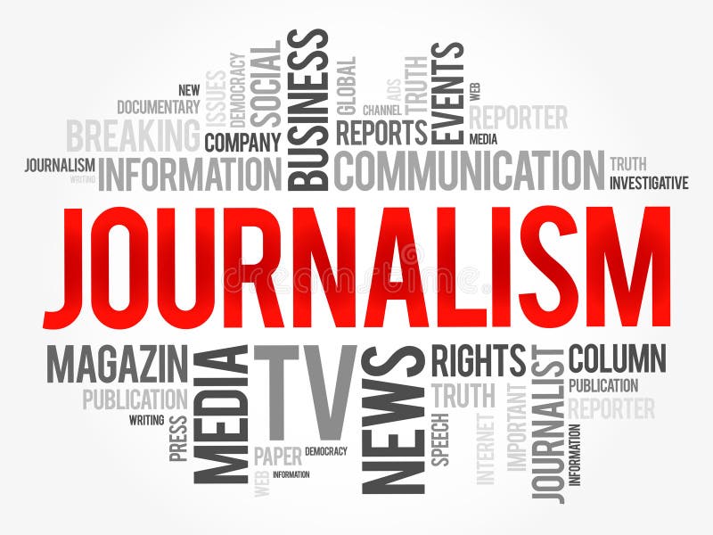 Journalism Word Cloud Collage, Social Concept Background Stock ...
