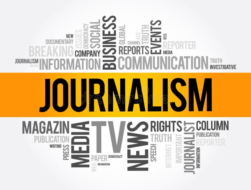 Journalism Word Cloud Collage, Social Concept Background Stock ...