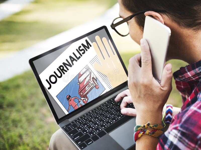 Journalismus Nachrichten Interview Artikel Inhalt Konzept Stockbild ...