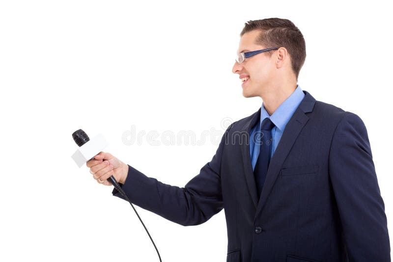 Journalist het interviewen stock afbeelding. Image of journalist - 34934821