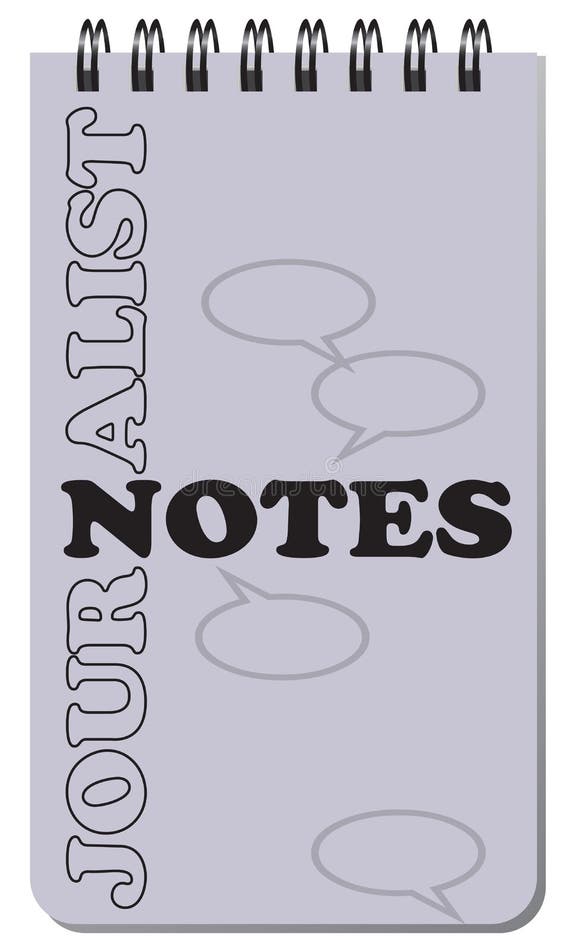 Journalist notes for work stock vector. Illustration of messy - 70473197