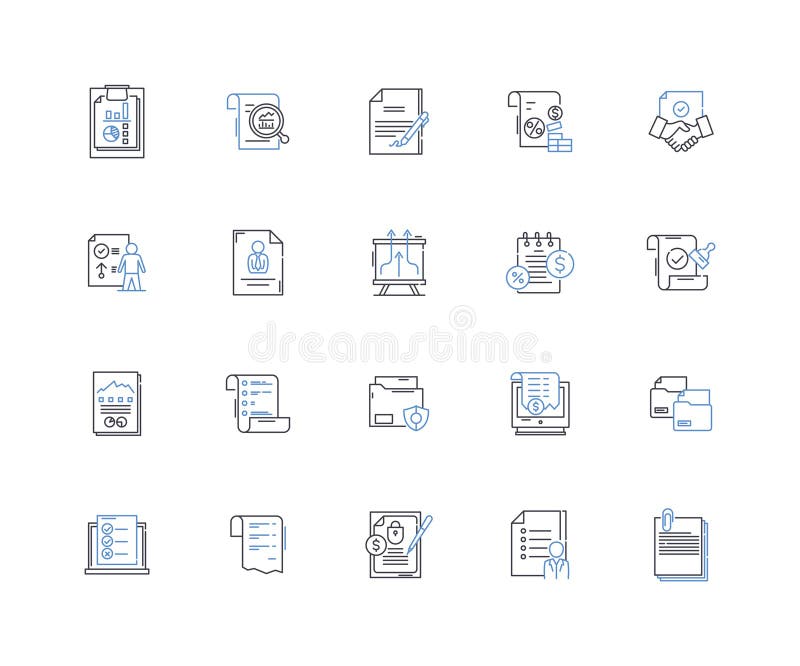 Journals Line Icons Collection. Reflection, Memories, Self-discovery ...