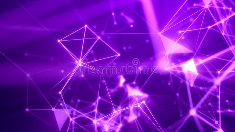 Journey through the Abstract Violet Network Stock Illustration ...