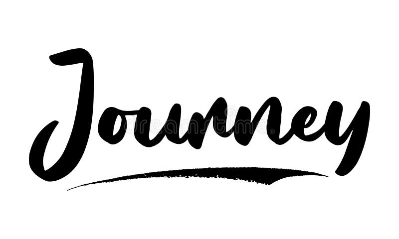 Journey Bold Typography Lettering Text Vector Design Quote Stock Vector ...