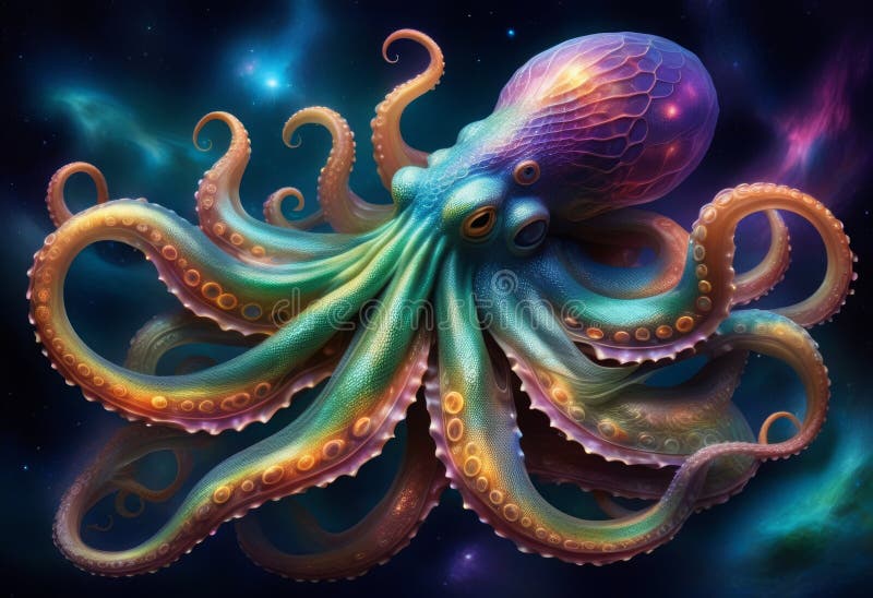 Journey into the Celestial Realm of the Astounding Astral Kraken Stock ...