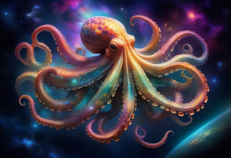 Journey into the Celestial Realm of the Astounding Astral Kraken Stock ...