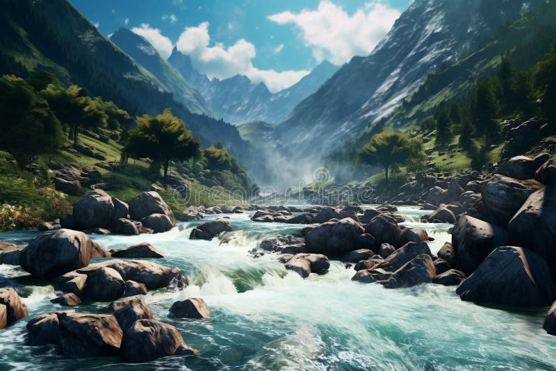 A Journey Downstream: Capturing the Essence of Rivers Stock ...