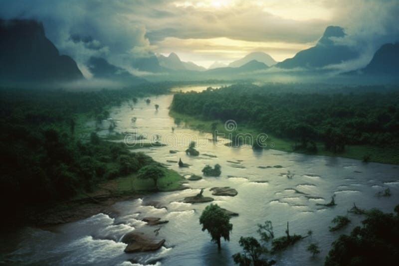 A Journey Downstream: Capturing the Essence of Rivers Stock ...