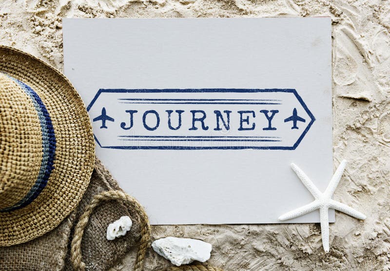 Journey Explore Travel Trek Trip Tour Graphic Concept Stock Photo ...