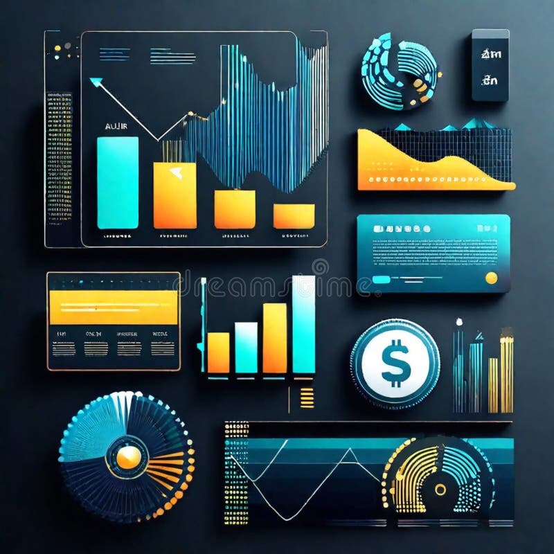 Financial Constellations: Abstract Galaxy of Wealth Stock Illustration ...