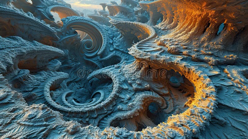 A Journey through Fractal Dimensions. Stock Illustration - Illustration ...