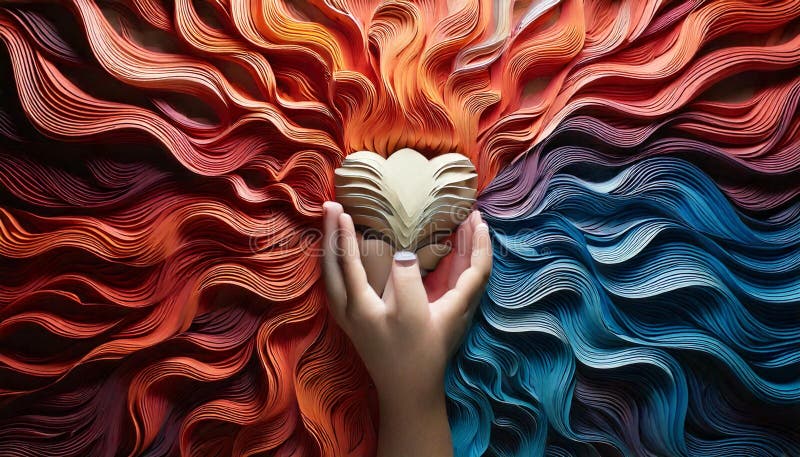 A Journey of the Heart and Mind Stock Illustration - Illustration of ...