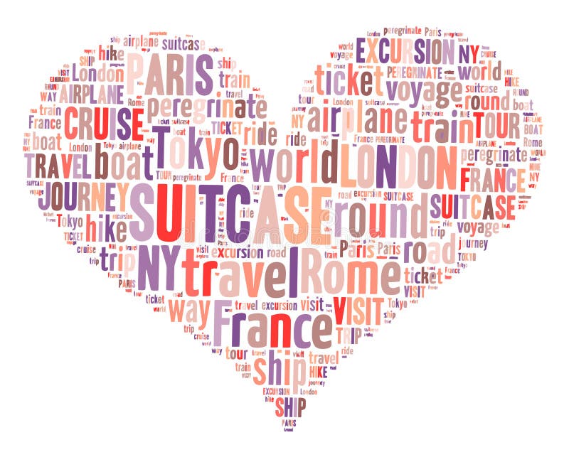 Journey Keywords Tag Cloud - Vector Illustration Stock Vector ...