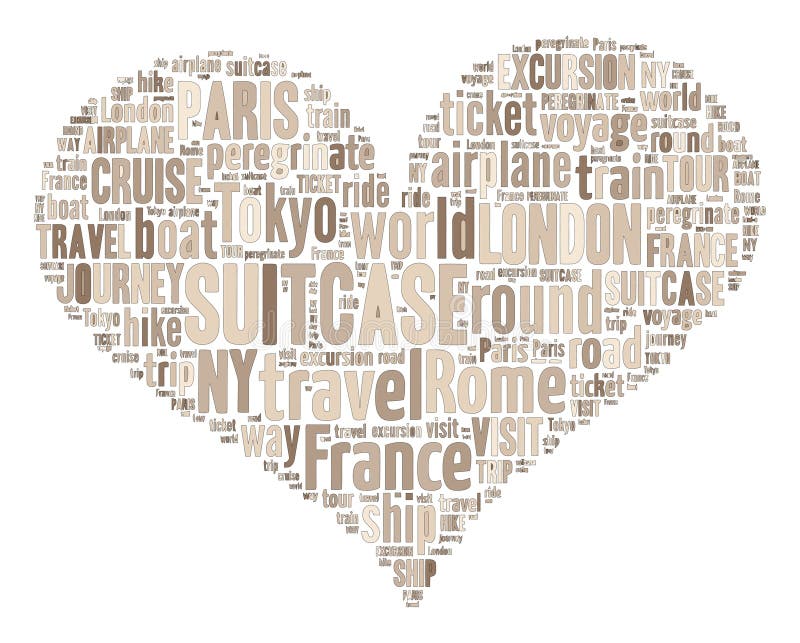 Journey Keywords Tag Cloud - Vector Illustration Stock Vector ...