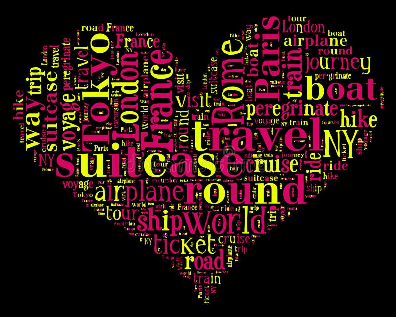 Journey Keywords Tag Cloud - Vector Illustration Stock Vector ...
