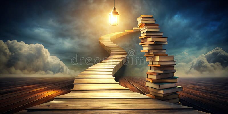 Path of Books stock illustration. Illustration of knowledge - 39555029