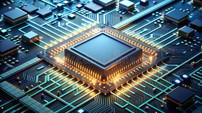 A Journey through the Microscale World of CPU Chip Design AI Generated ...