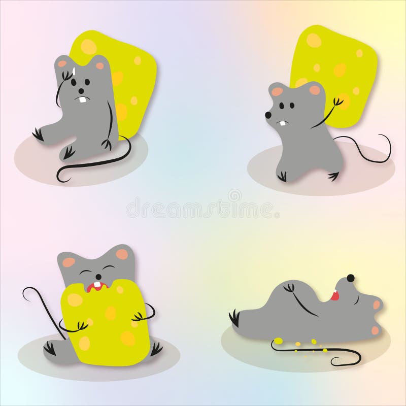 Four Mice Stock Illustrations – 142 Four Mice Stock Illustrations ...