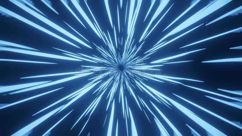Anime Speed Lines Blue Background. Journey through Outer Space and ...