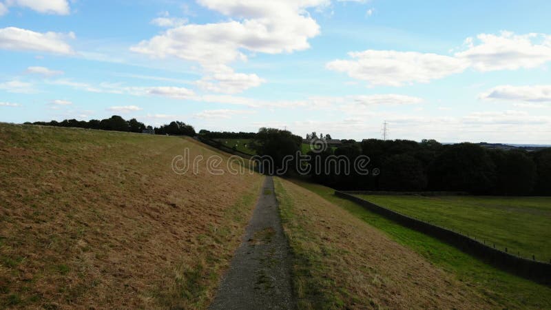 Journey Over Pathway through Fields Stock Video - Video of path, track ...