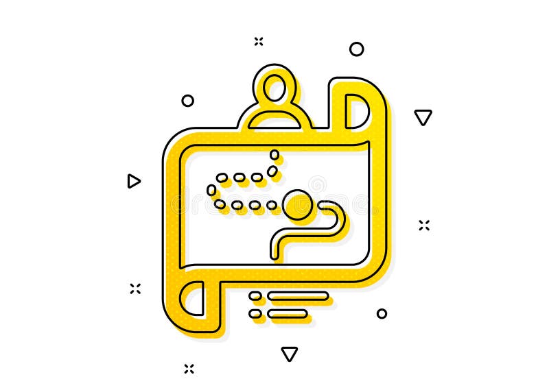 Journey Path Map Icon. Project Process Sign. Vector Stock Vector ...