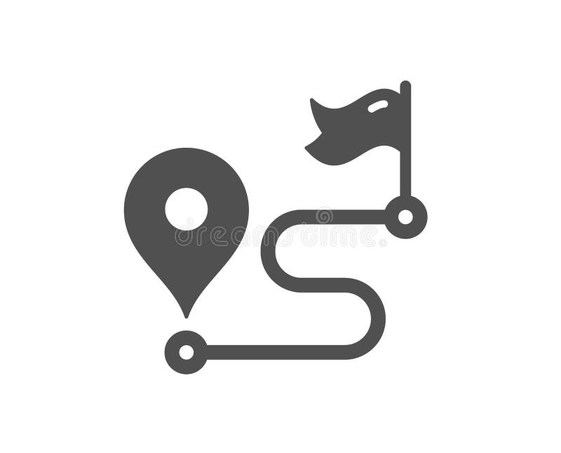 Journey Quality Icon. Road Path Sign. Vector Stock Vector ...