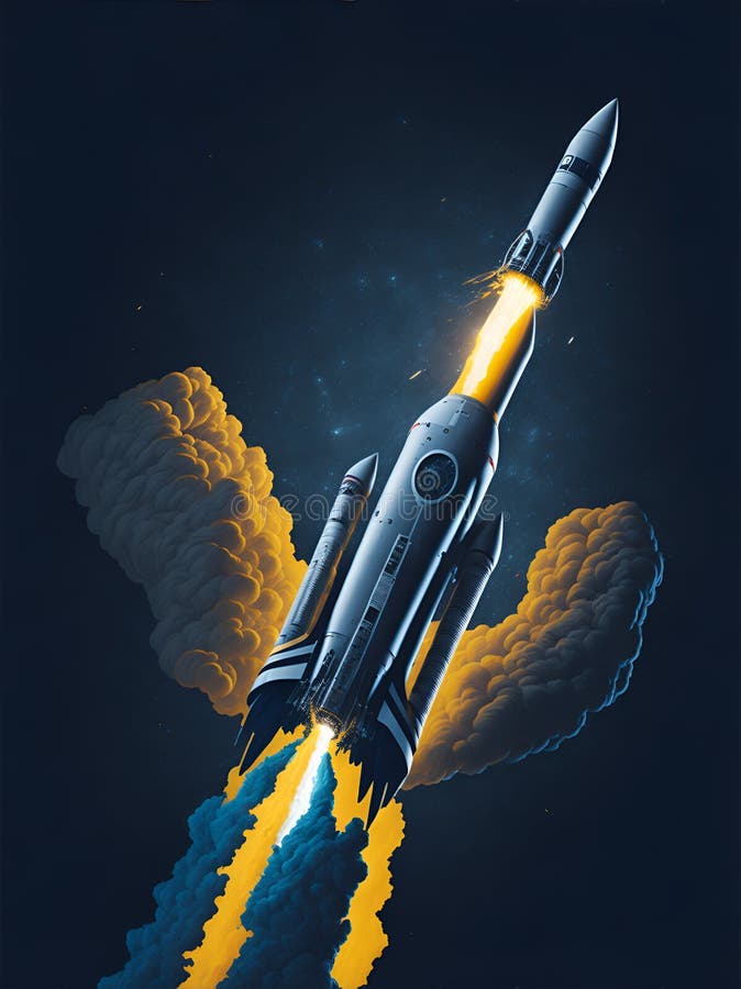 The Journey of a Rocket Launch As it Defies Gravity and Soars into ...