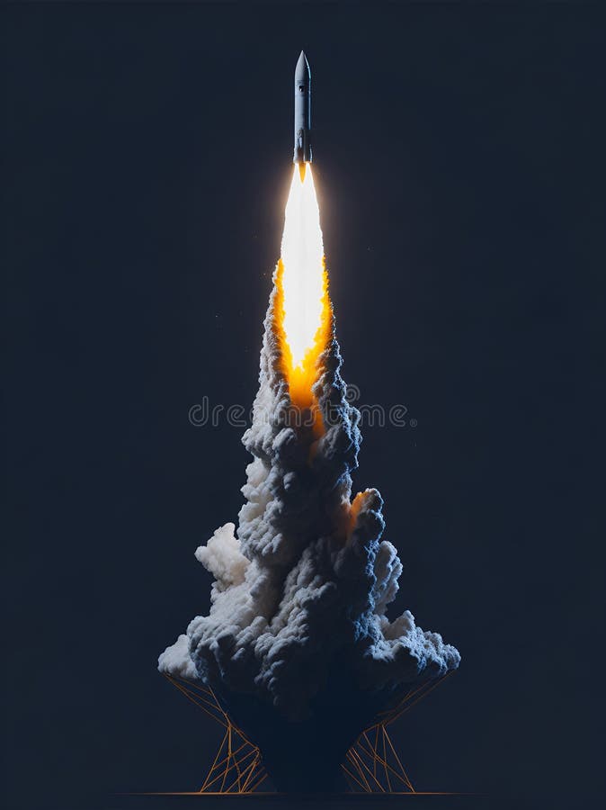 The Journey of a Rocket Launch As it Defies Gravity and Soars into ...