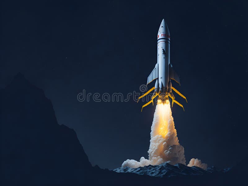The Journey of a Rocket Launch As it Defies Gravity and Soars into ...