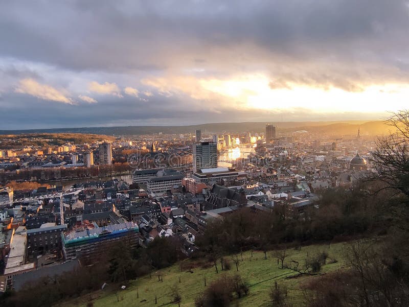 A Journey through the Streets of Europe. Sunset, Panorama. Stock Photo ...