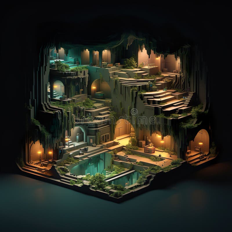 Underground Cities Subterranean Urban Environments with Intricate ...