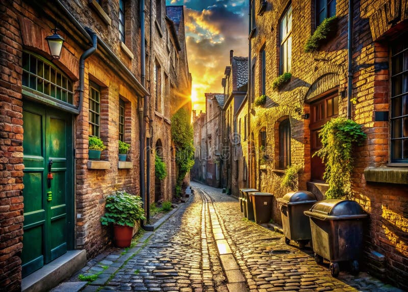 A Journey through Time Exploring Historic Cobblestone Alleys and ...