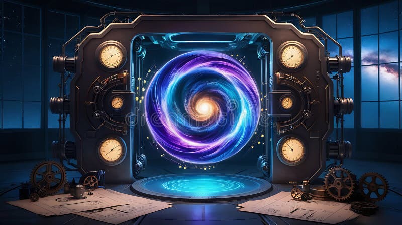 Journey through Time: a Glimpse into the Futuristic Time Machine Portal ...