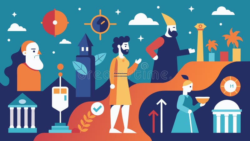 A Journey through Time with Stoic Principles Depicted in Various ...