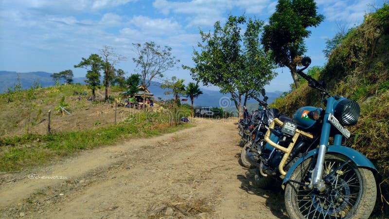 Journey To the East Bumpy Road Two Wheeler Display Editorial Image ...