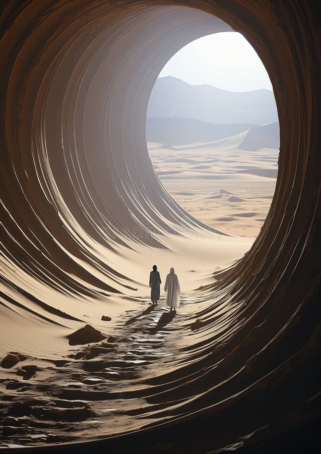 Journey To the Endless Dunes: a Tale of Two Explorers in the Des Stock ...