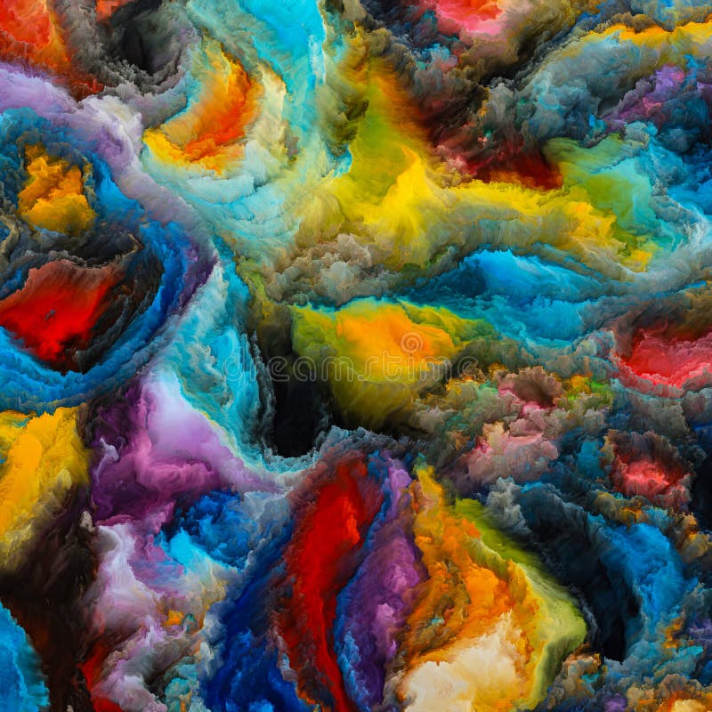 Journey to Tactile Colors stock image. Image of psychedelic - 338401823
