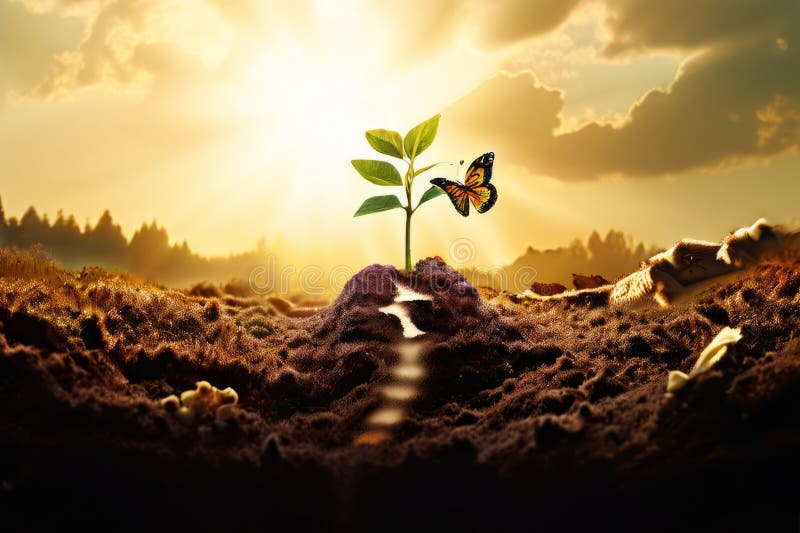 Journey Transformation Variations a Seed Growing into a Tree a C Stock ...